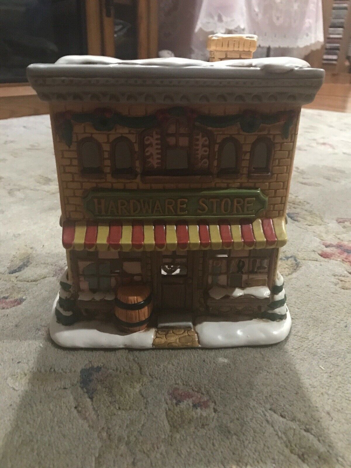 Lefton Colonial Village Hardware Store 07340 Lighted Christmas Ceramic ...