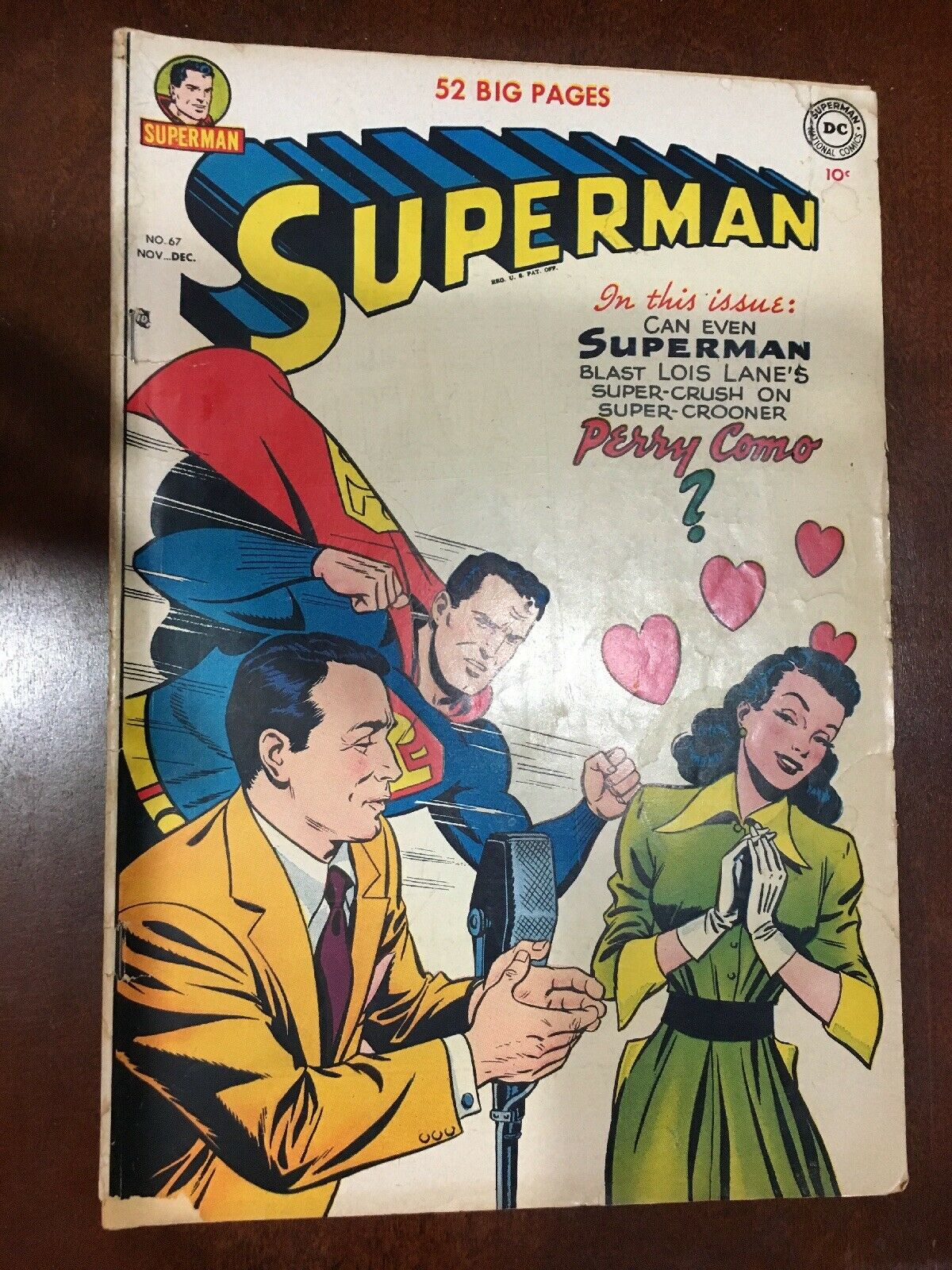 DC Superman Golden Age Comic Book 67 Nov - Dec. 1950 Lane Crush On ...