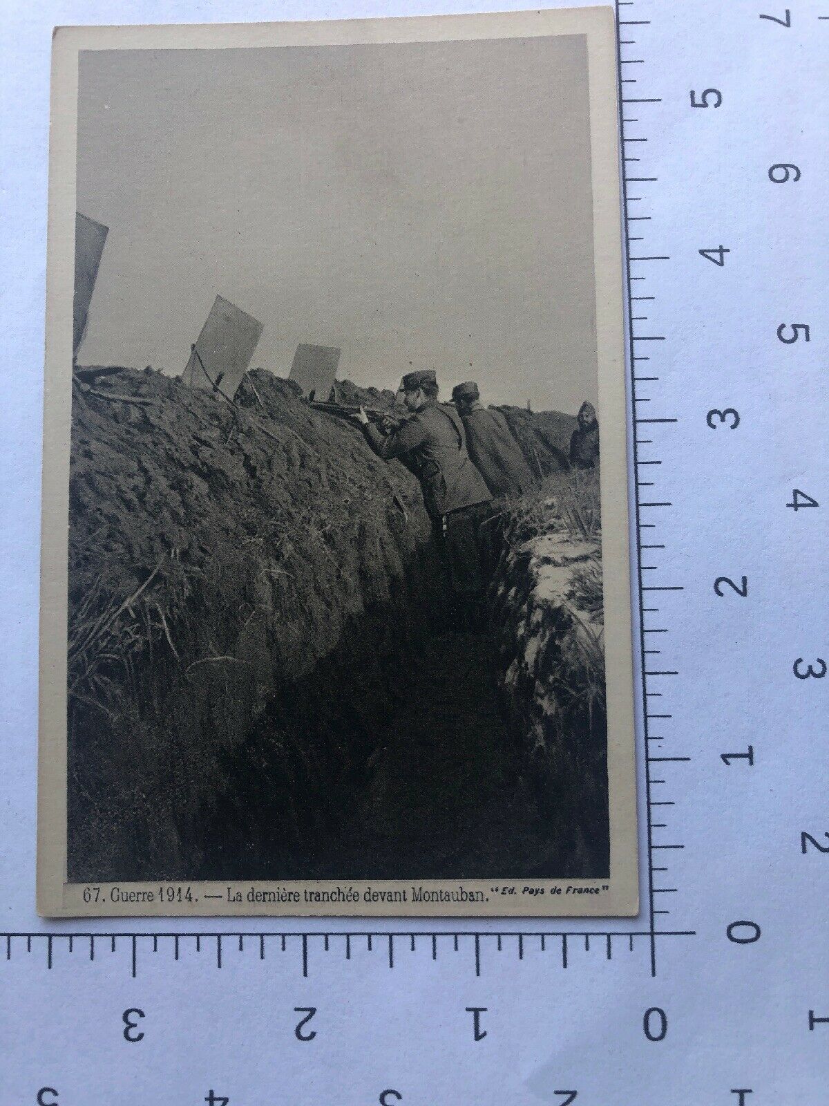 Wwi Ww1 1914 French Soldiers In The Trenches In Front Postcard | #13758528