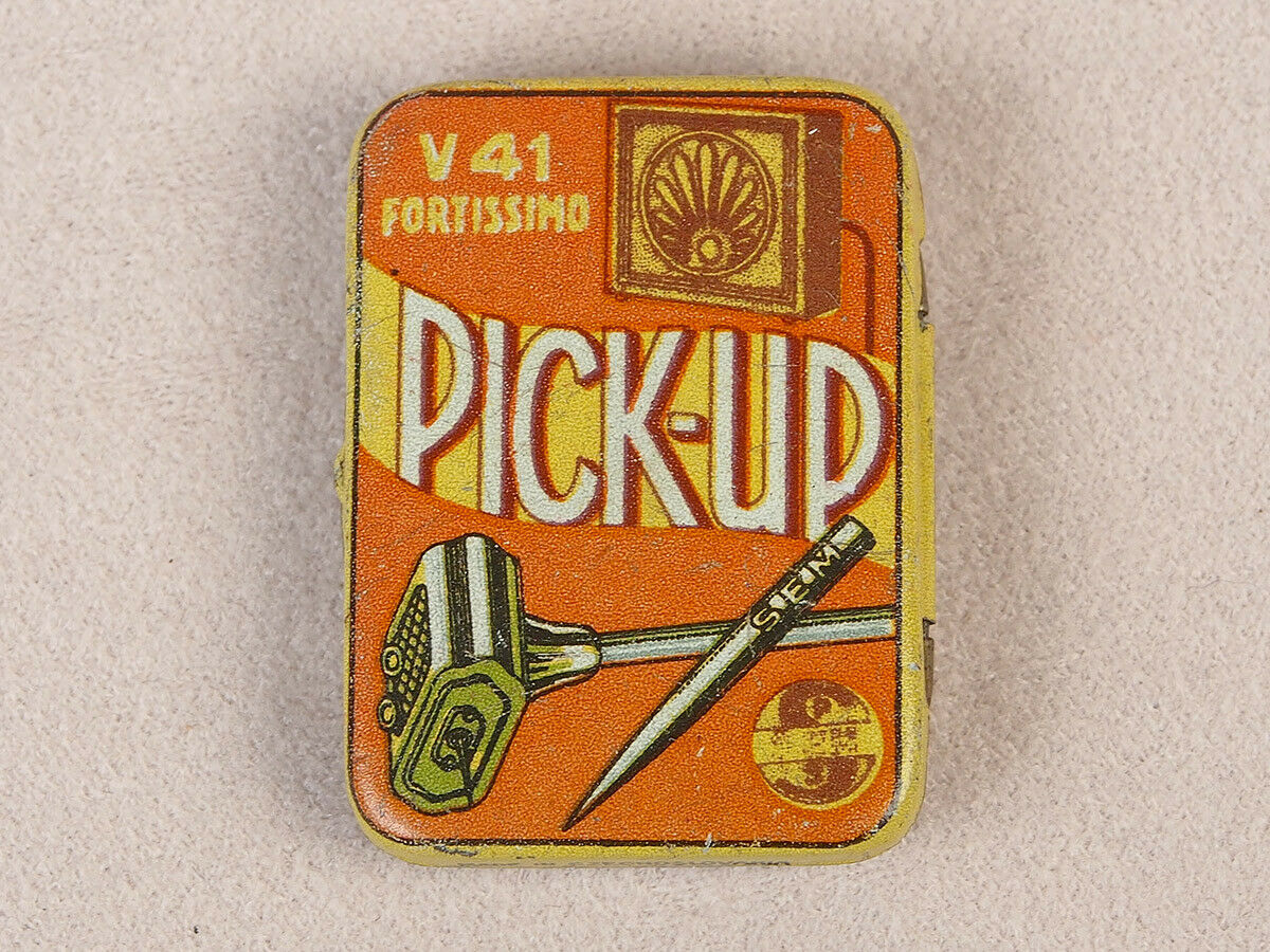 Vintage Phonograph Gramophone Needle Tin SEM V41 With Needles | #13853221