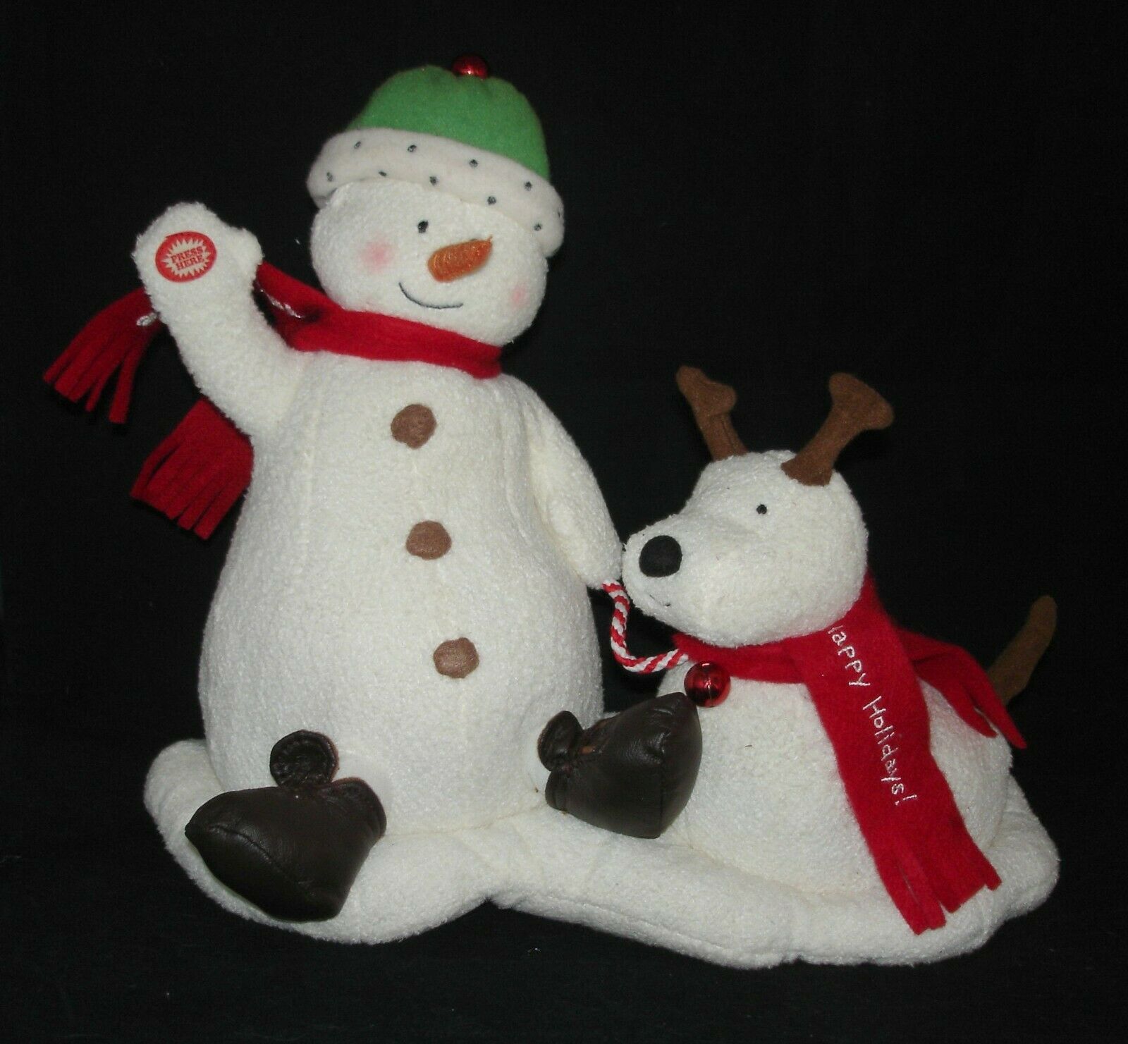 Hallmark Jingle Pals 2004 Christmas SNOW WHAT FUN Singing Snowman Dog ...