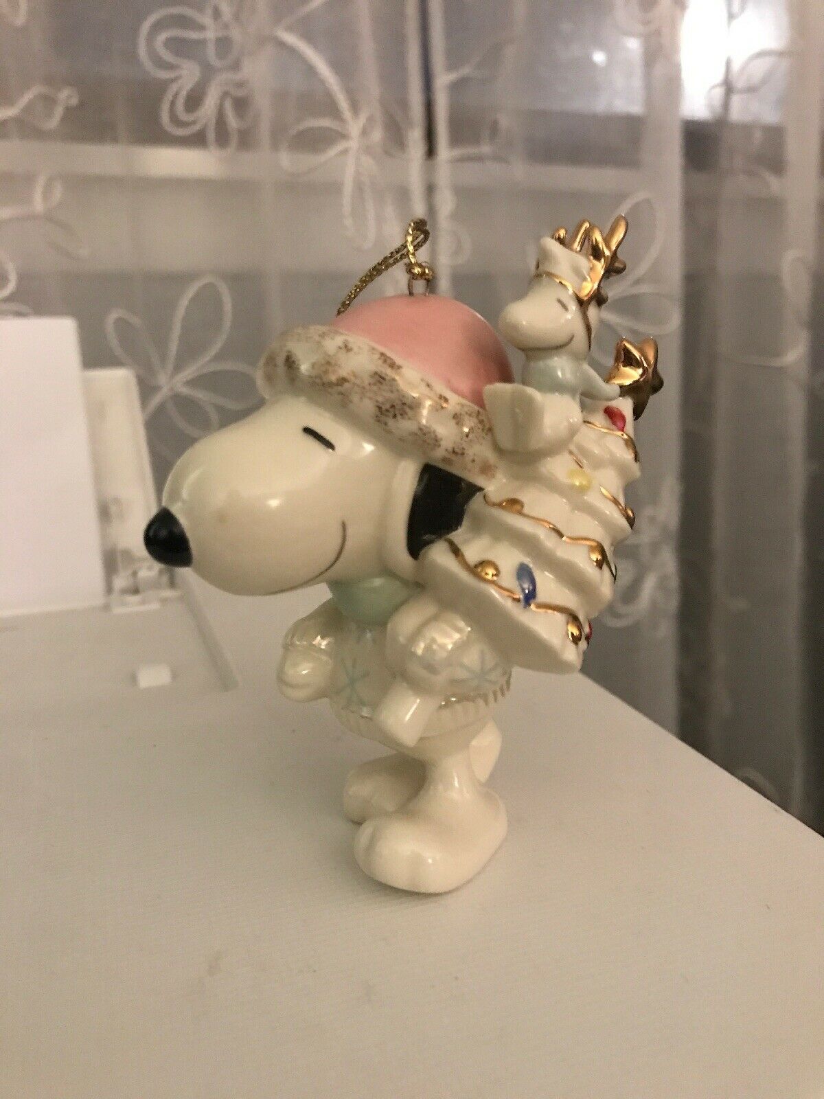 Lenox 2003 Peanuts Snoopy & Woodstock Christmas Ornament | #13652671
