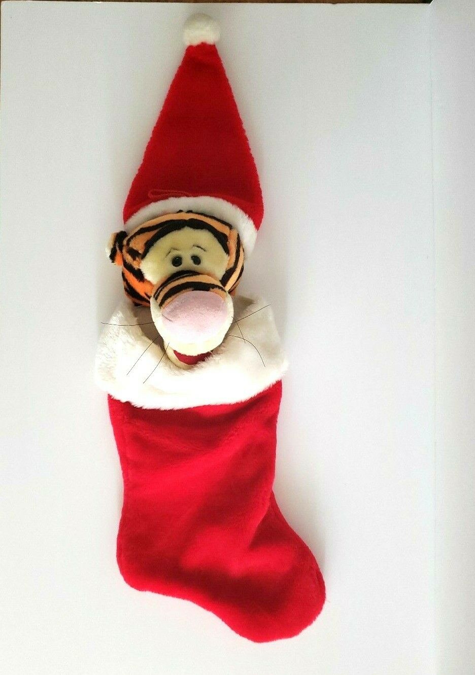 Disney Tigger Santa`s Best Christmas 19 " Stocking Plush Head Winnie ...