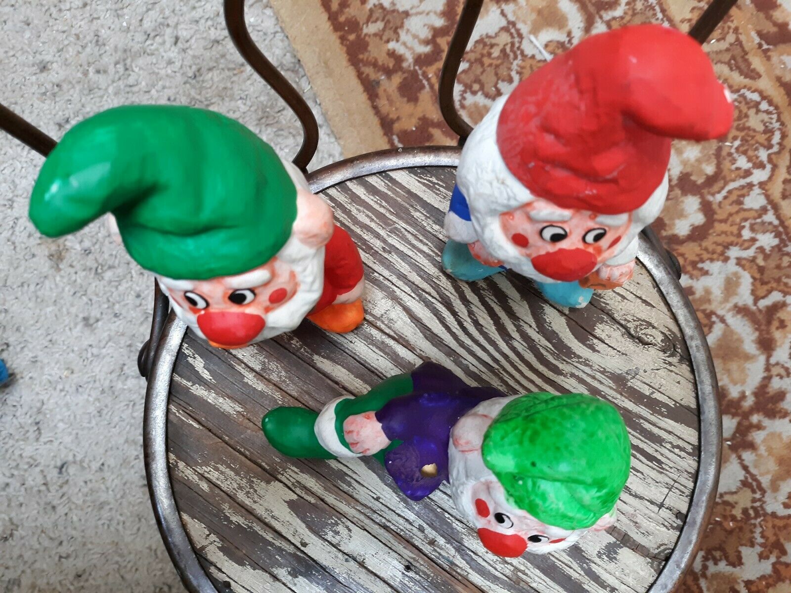 Vintage Set Of 3 Homco Christmas Santas Elves Figures C5322 Japan 60s ...