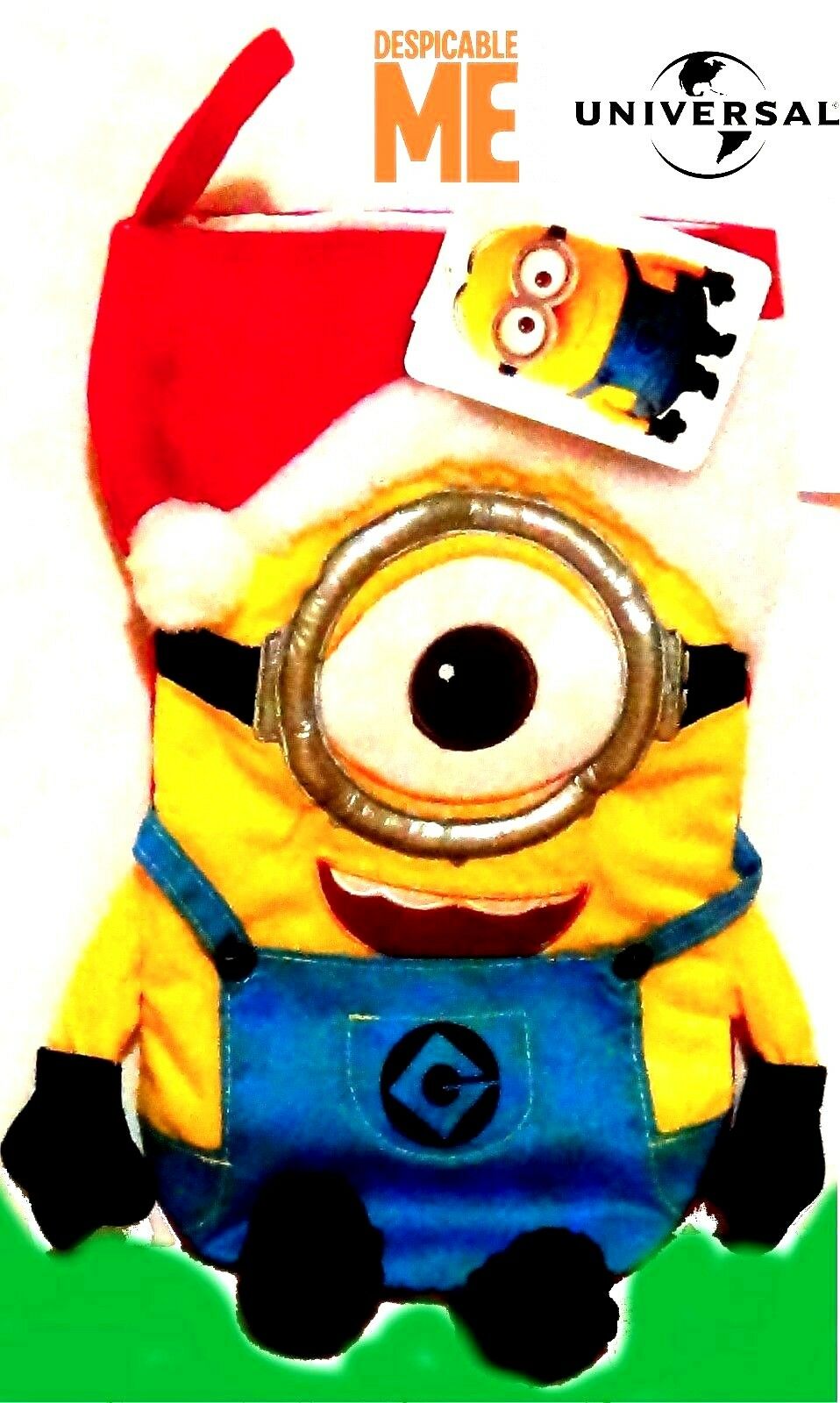 Kurt S Adler Despicable Me Santa Hat Minion Stuart Plush Christmas ...
