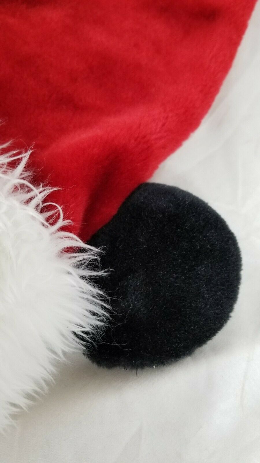 Disney Parks Christmas Red Santa Hat Cap W/ Plush Mickey Ears ...