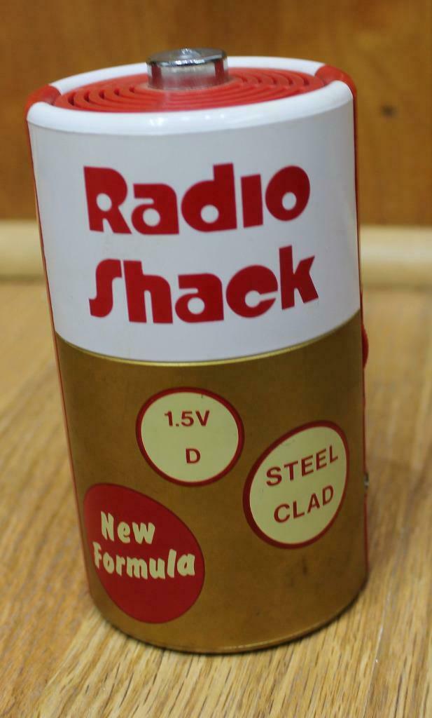 Vintage Radio Shack D Cell Battery Shaped Transistor Radio | #13789809