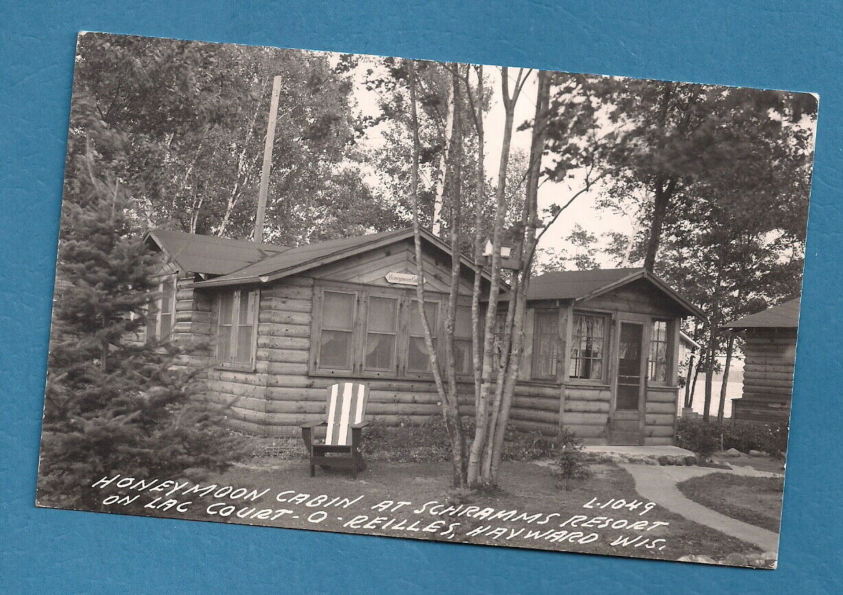 Hayward WI - Honeymoon Cabin Schramms Resort Lac Court - O - Reilles ...