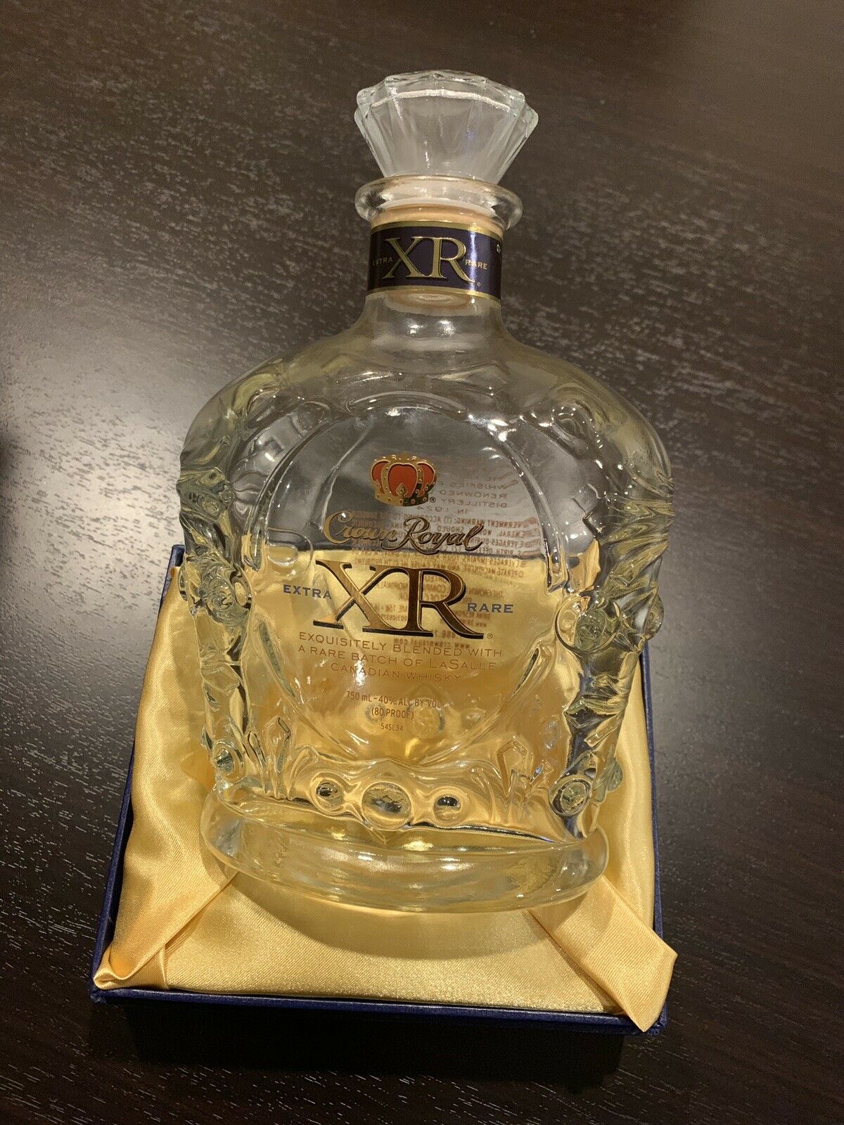 Crown Royal XR Empty Bottle With Bag And Box | #13591242