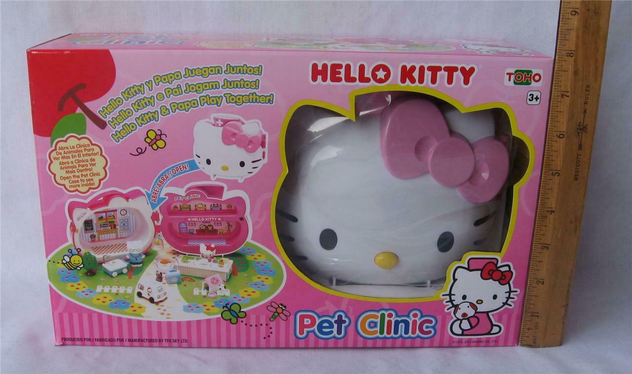 HELLO KITTY PET CLINIC PLAYSET WITH KITTY & PAPA FIGURES TOHO SANRIO ...