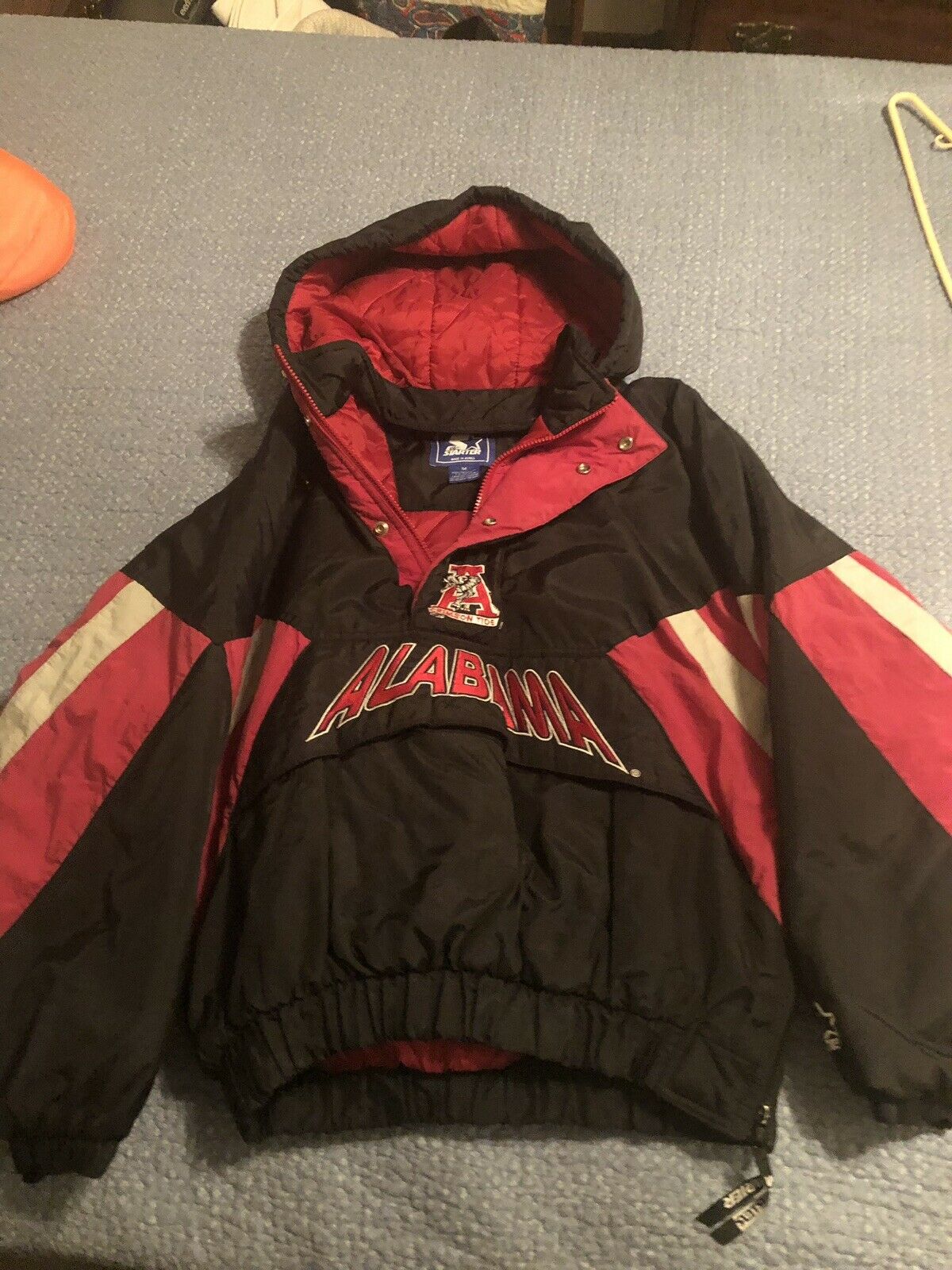 Vintage University Of Alabama Crimson Tide Starter Jacket Pullover Size ...
