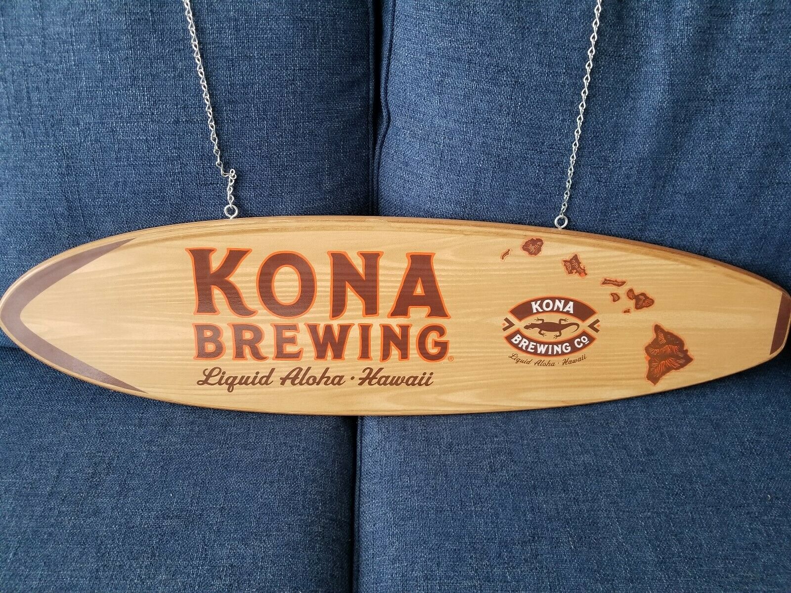 KONA BREWING BIG WAVE GOLDEN ALE COLLECTORS SURF BOARD SIGN LIQUID ...