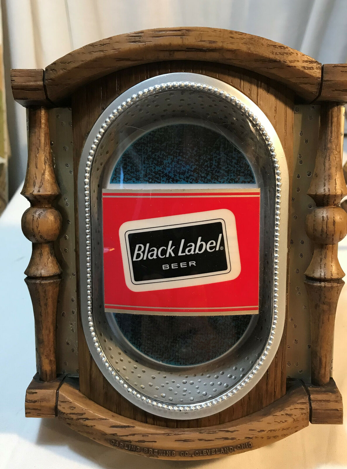 2 Vintage Black Label Beer NOS Signs Lights 1586 7 " Pair Tankard ...