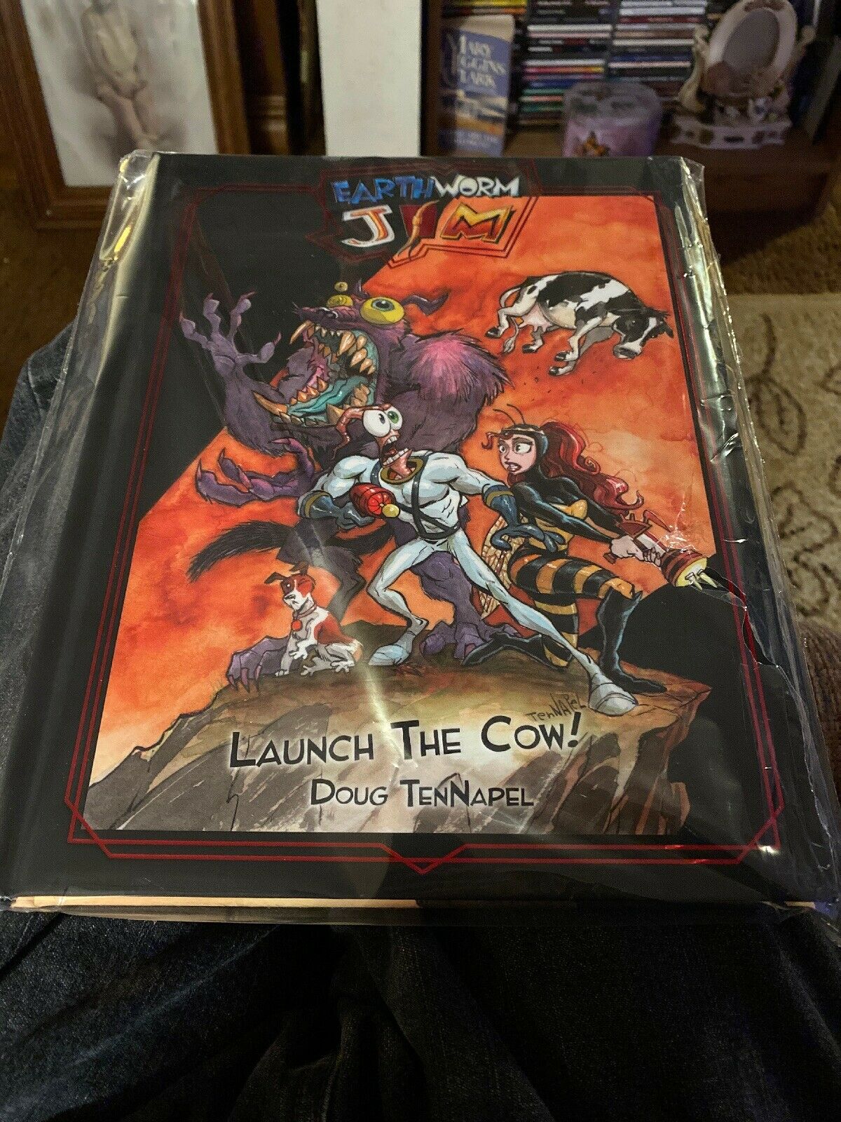 EARTHWORM JIM LAUNCH THE COW DOUG TENNAPEL GRAPHIC NOVEL HARDCOVER BOOK ...
