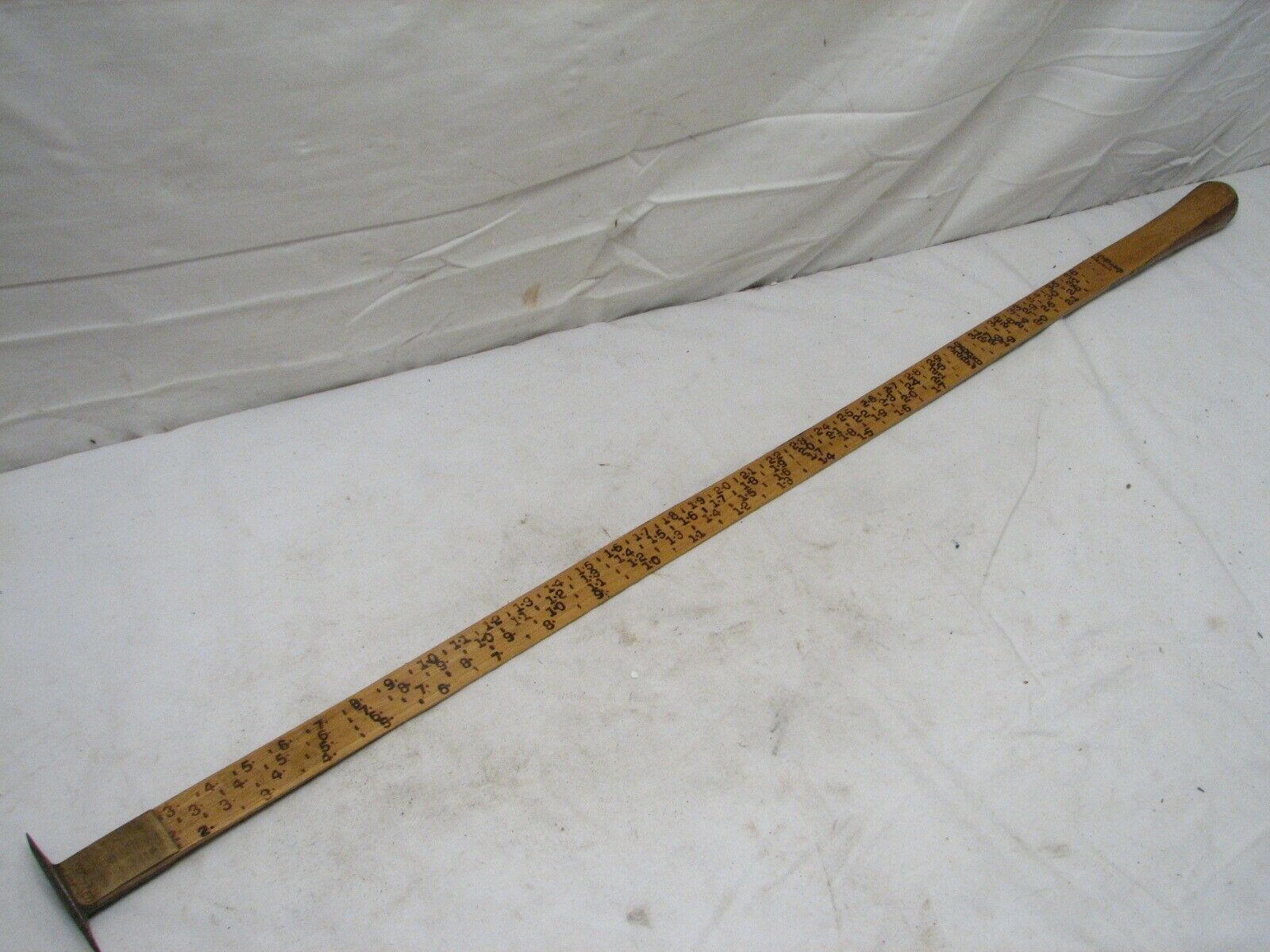 Early Wood Lumber Logging Cleveland Rule Tool Board Feet Measure Stick ...