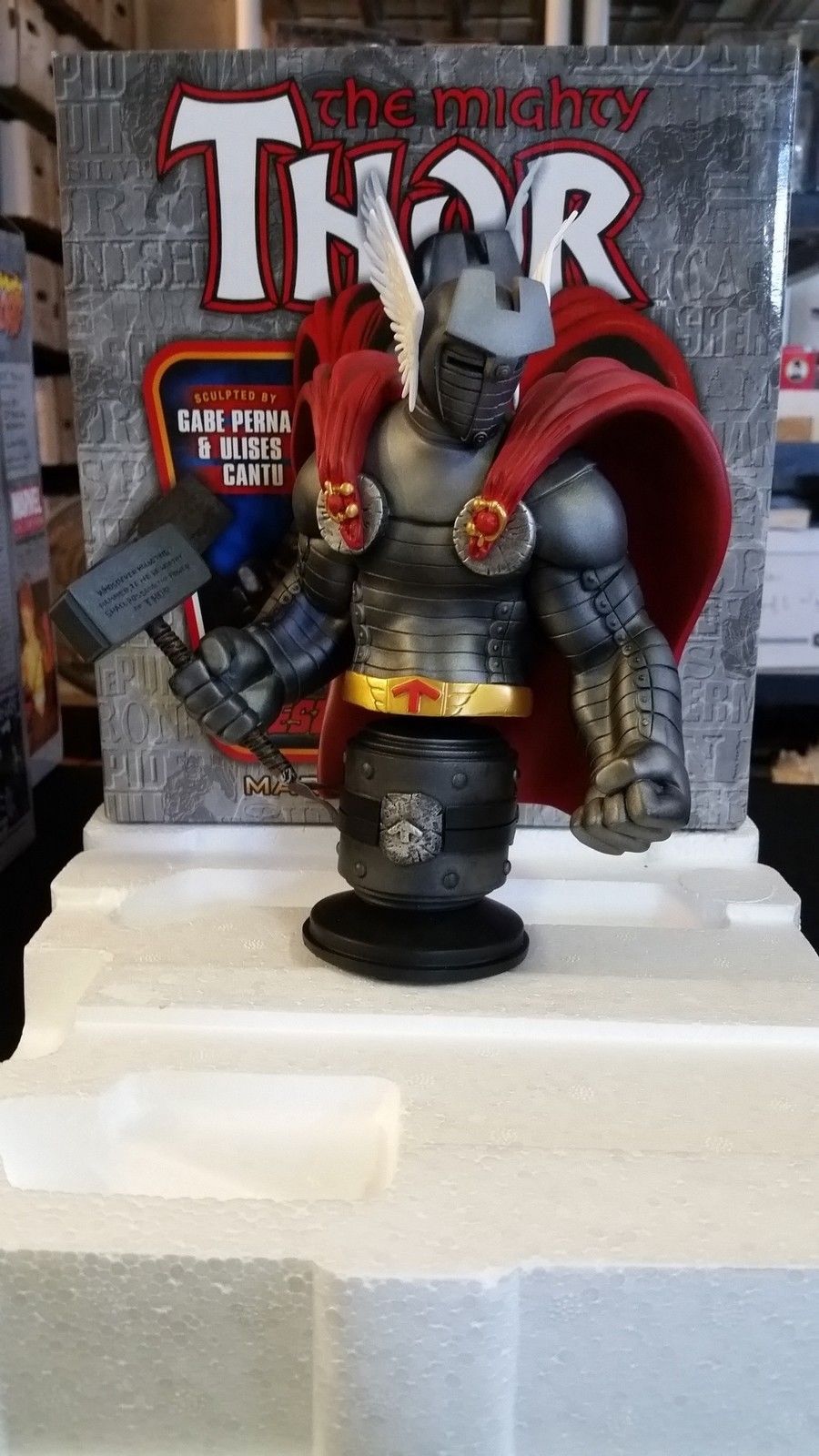 BOWEN DESIGNS THOR DESTROYER ARMOR MARVEL MINI - BUST 983/1000 | #13580061