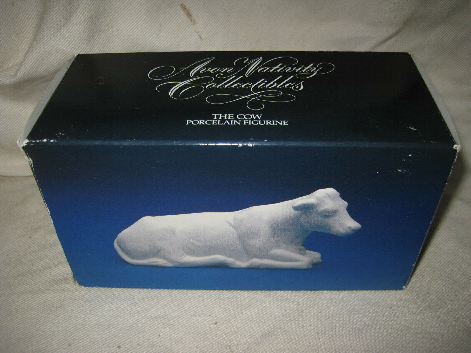 Avon Nativity Collectibles Porcelain Figurine The Cow W/ Box 1987 ...