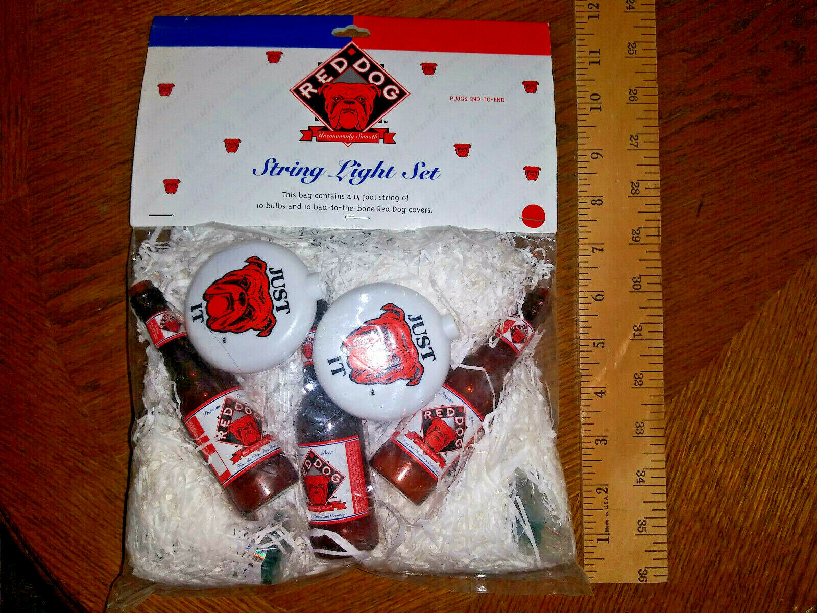 1996 Red Dog Beer String Light Set - Tavern Man Cave Bar Pub Lager Ale ...