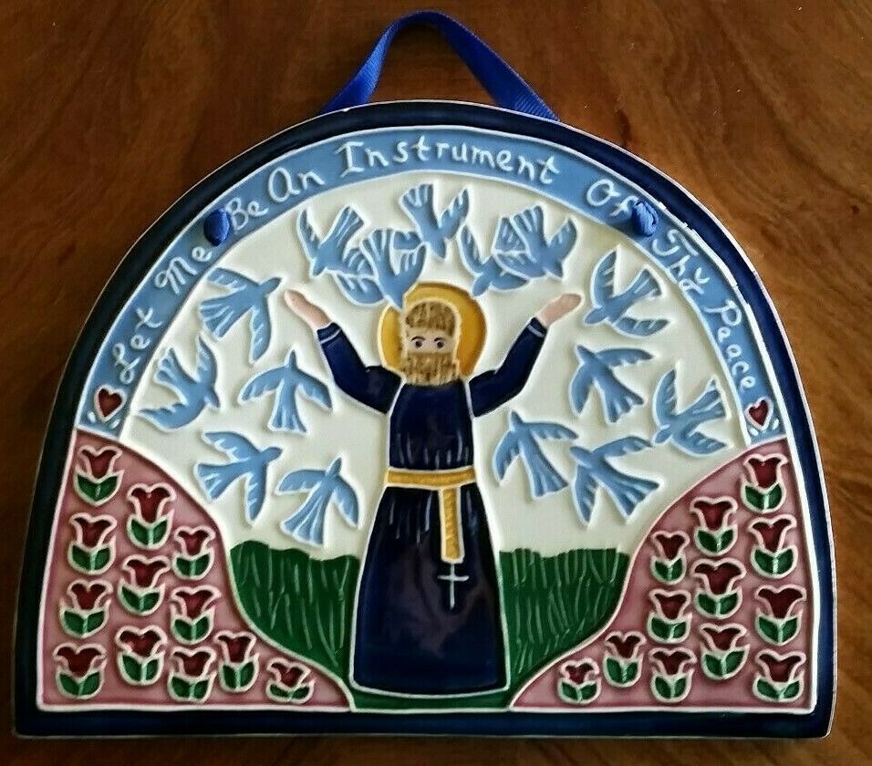 J Duban Designs Hanging Ceramic Tile Let Me Be An Instrument Of Thy ...