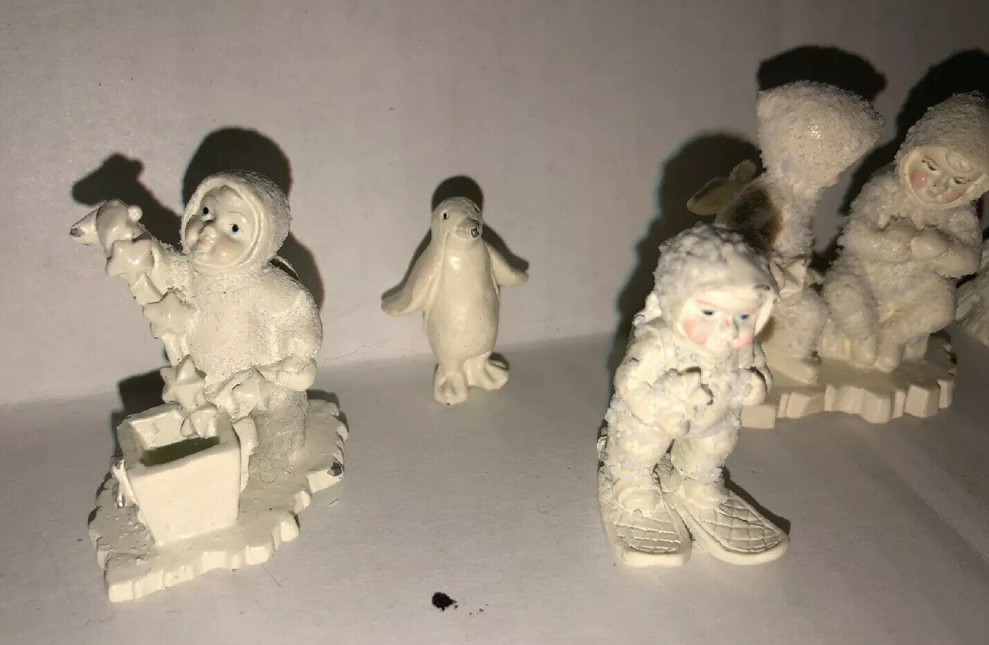 Dept 56 Snowbabies Miniature Pewter Angel Figurines Christmas Village ...