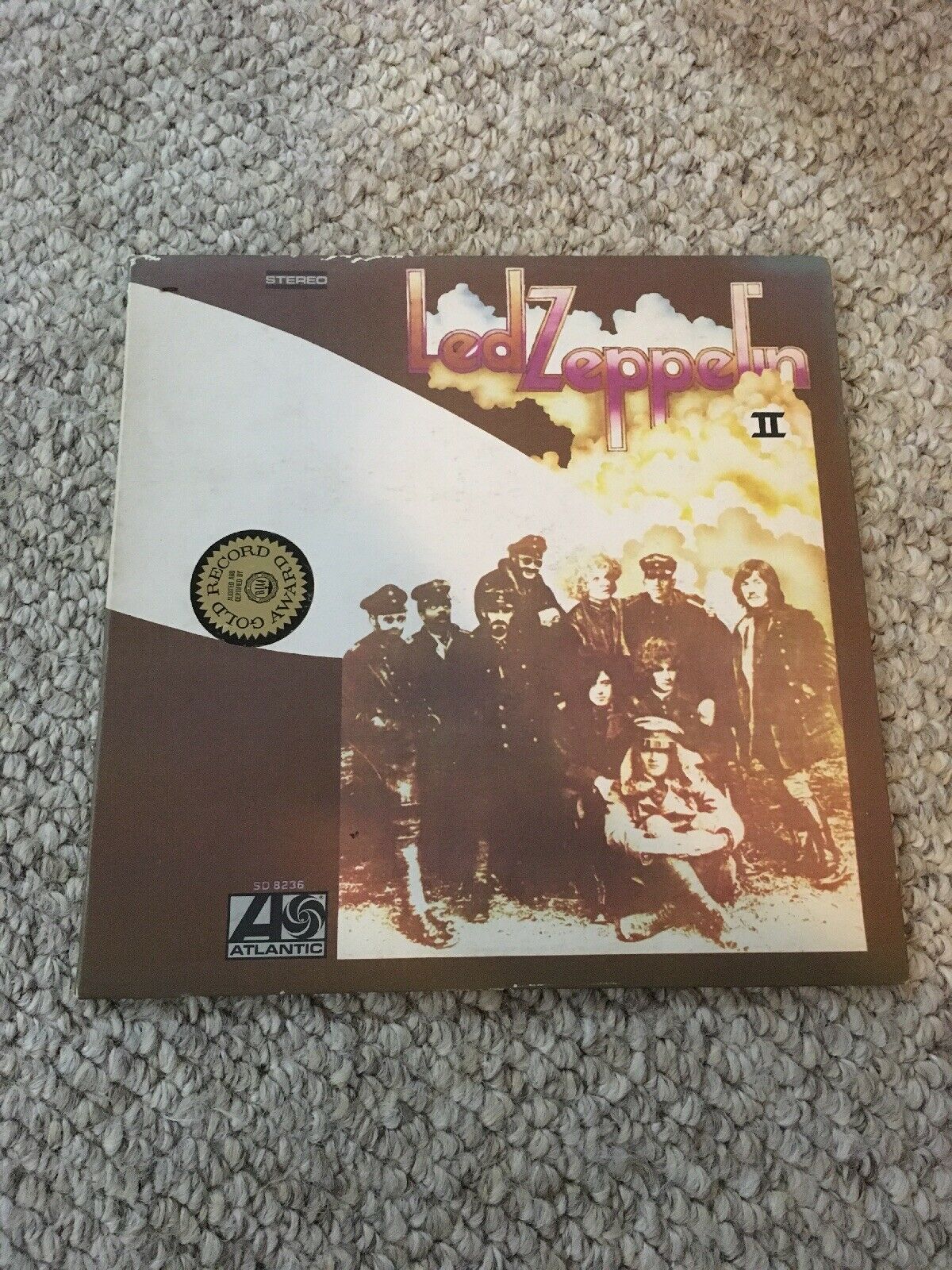 VINYL LP Led Zeppelin II Atlantic SD 8236 1841 Address LW AT Gold Award ...