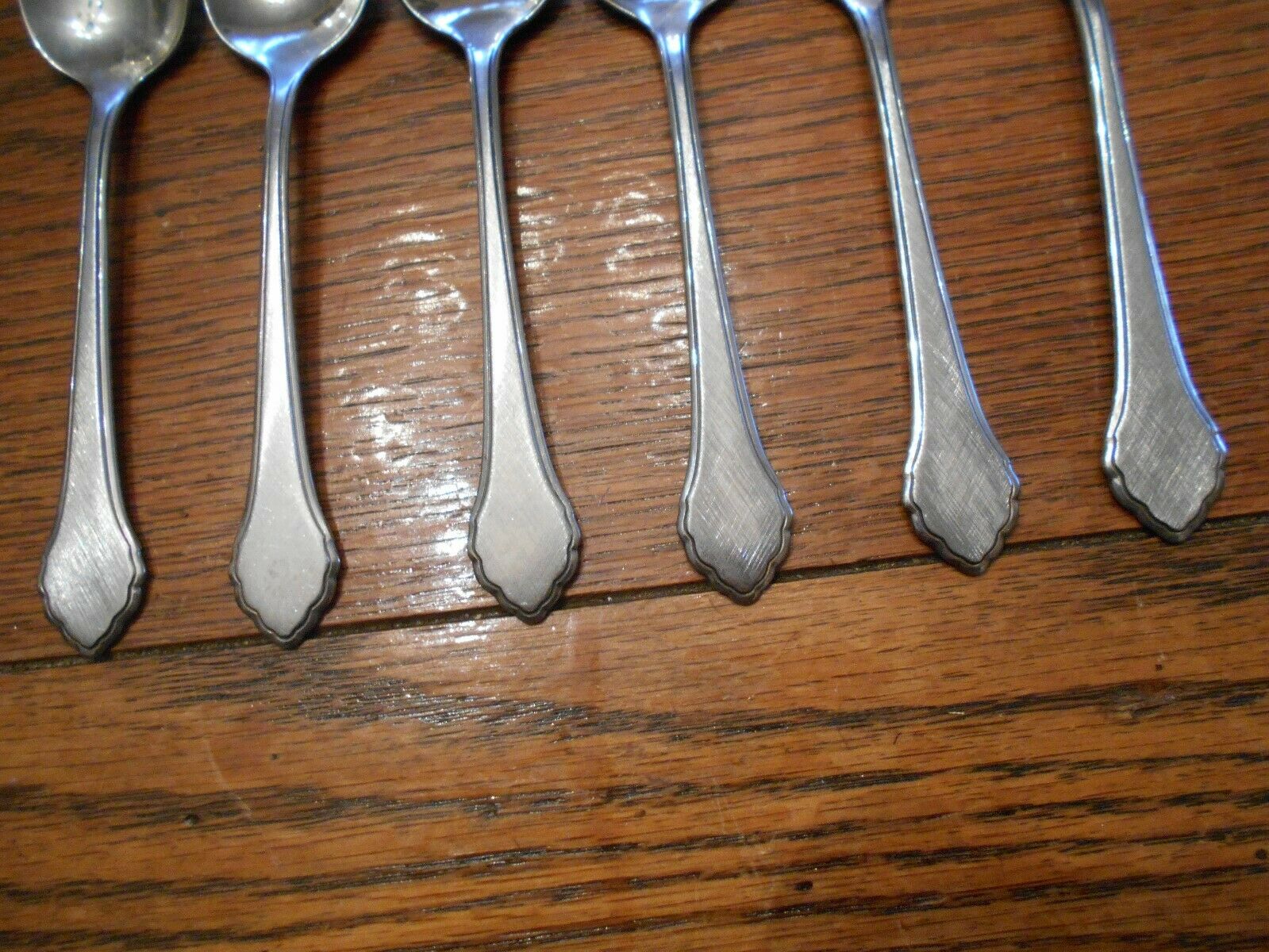 6 Rogers Deluxe Stainless SUMMER MIST Pattern Teaspoons Oneida Ltd ...