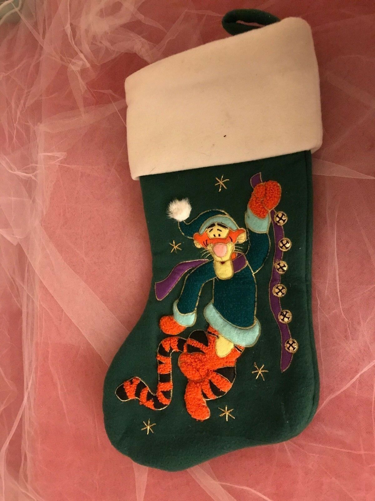 Disney Parks Winnie The Pooh Tigger Plush Christmas Holiday Stocking ...