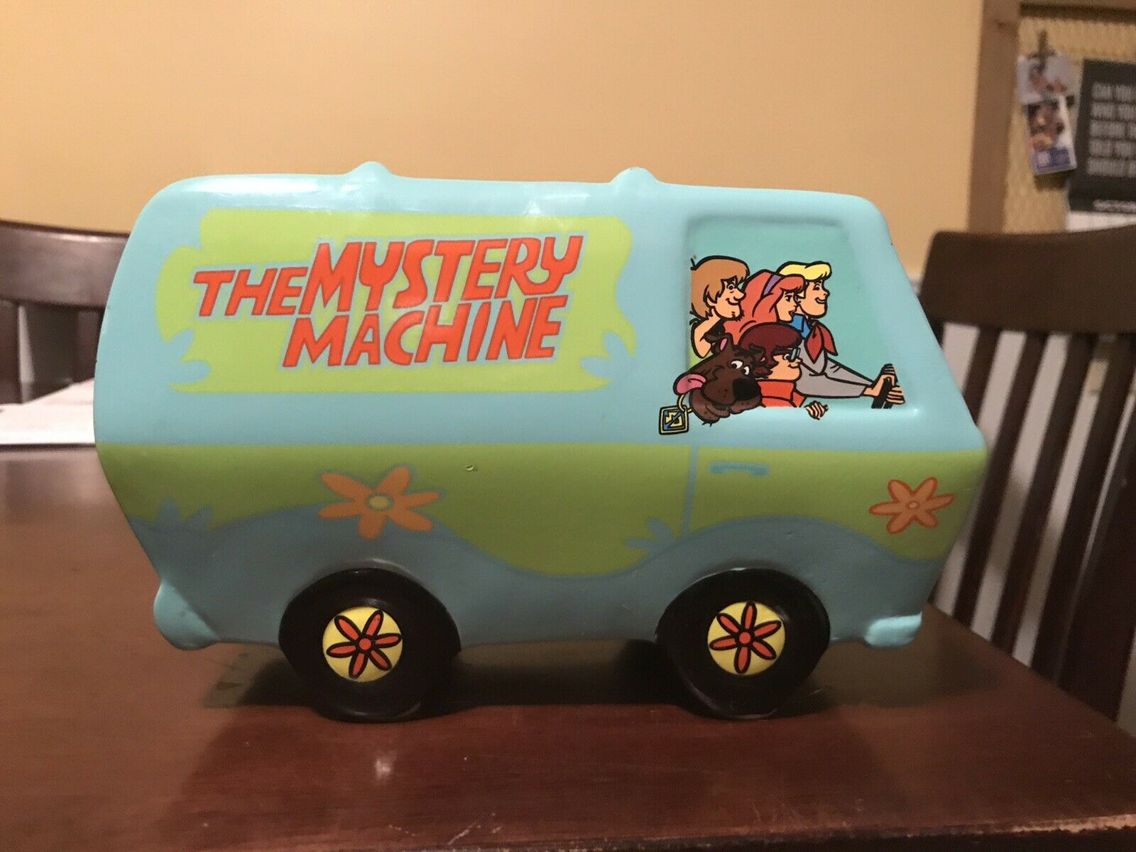 Hanna Barbera Scooby Doo Mystery Machine Van Ceramic Piggy Coin Bank ...