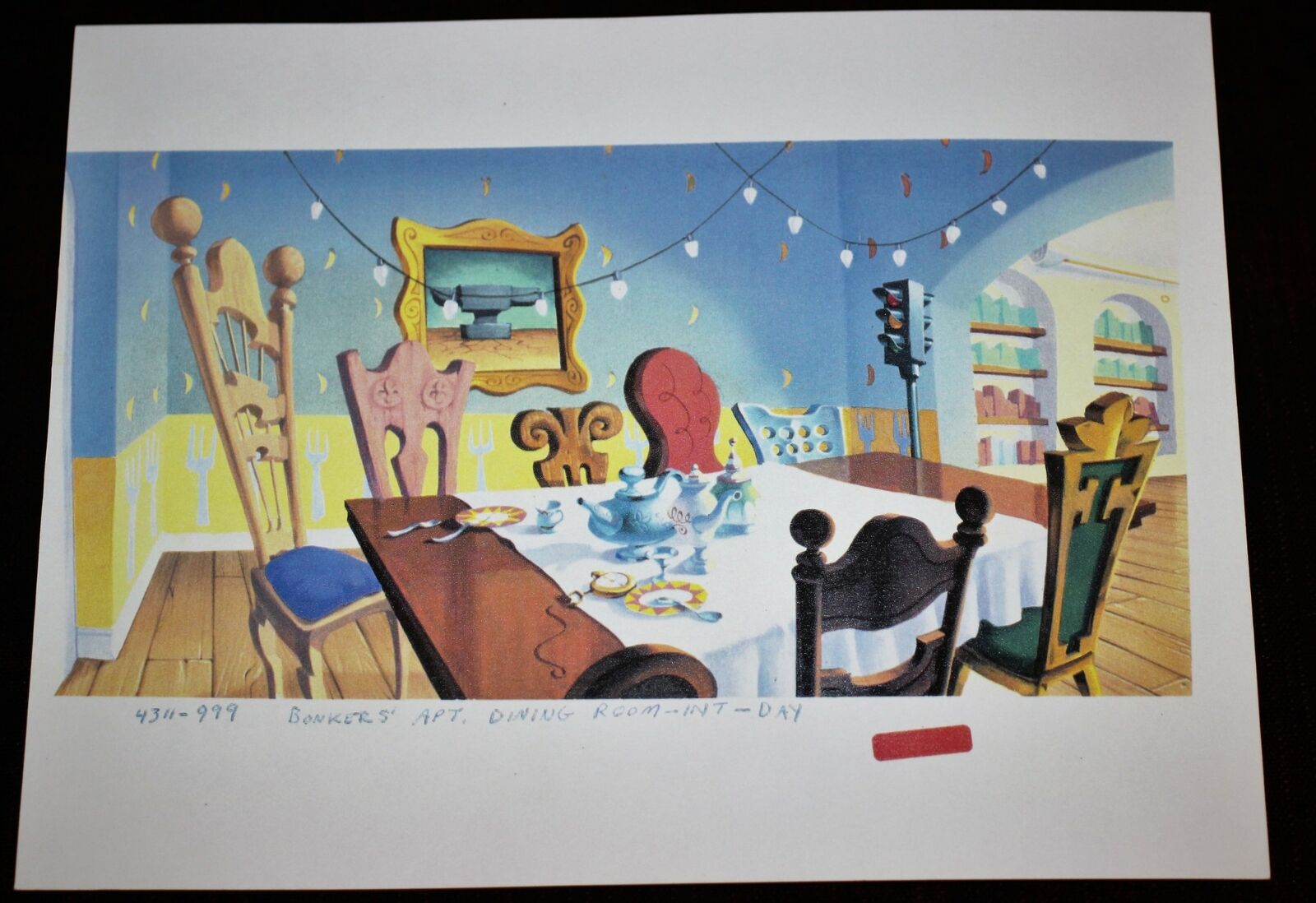BONKERS Walt Disney TV Animation Mad Hatter 1993 LASER Background ...