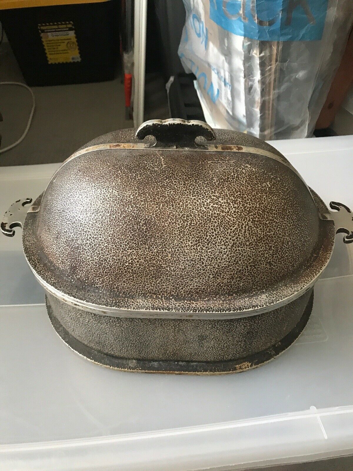 VINTAGE ALUMINUM GUARDIAN OVAL ROASTING PAN SERVICEWARE COOKWARE ...