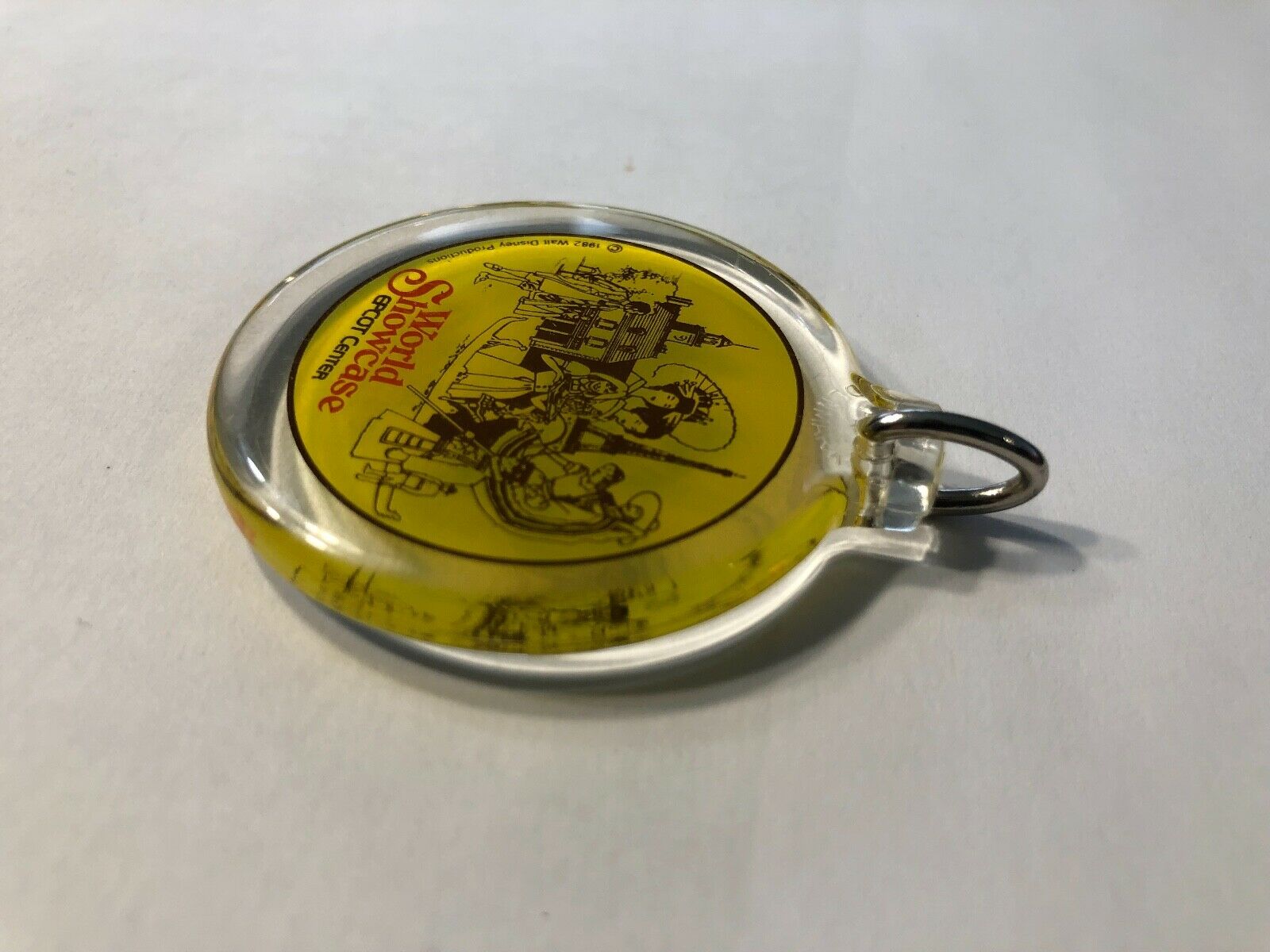 Vintage Walt Disney World Showcase EPCOT Center Keychain Charm Acrylic ...