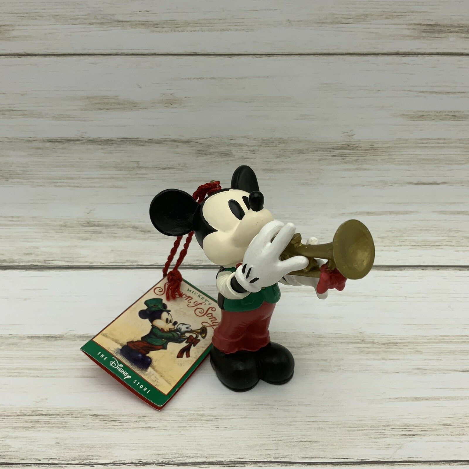 Disney Store Season Of Song Mickey Trumpet Christmas Ornament | #16884051