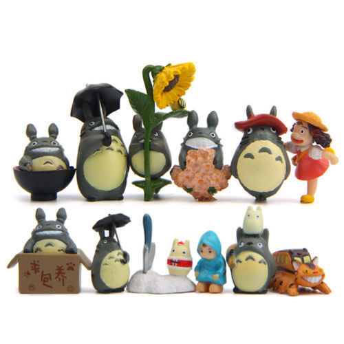 Set Of 12 Studio Ghibli My Neighbor Totoro Figures Toy Home Decor Cake ...