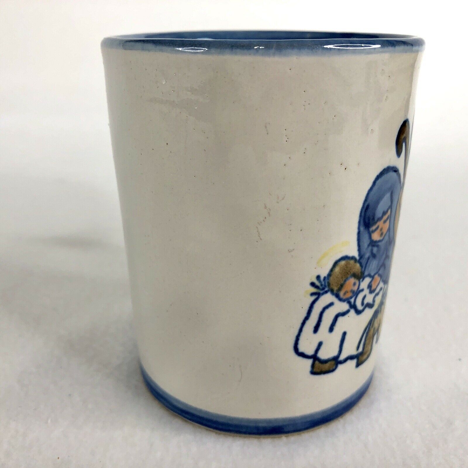 Louisville Stoneware Pottery Nativity Mug Christmas Manger Scene Coffee ...