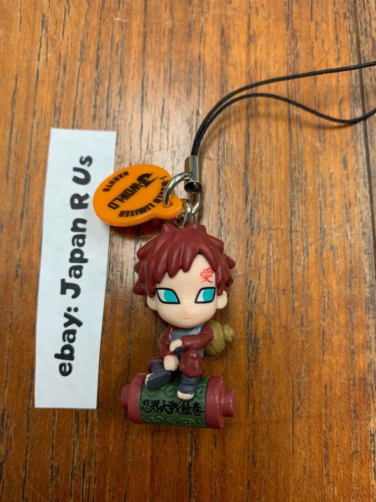 J - World Limited Gaara Mini Figure Cell Strap Keychain 1. 5in | #16889734