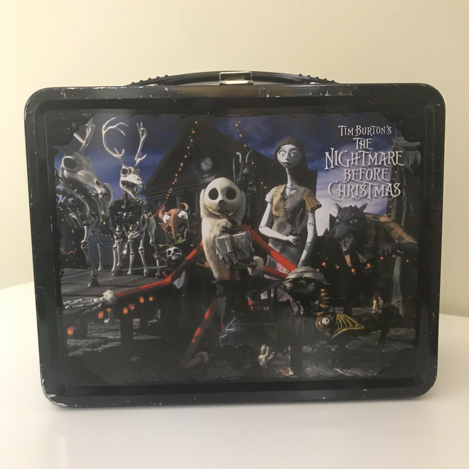 Nightmare Before Christmas 90s Lunch Box And Thermos Jack Skellington ...