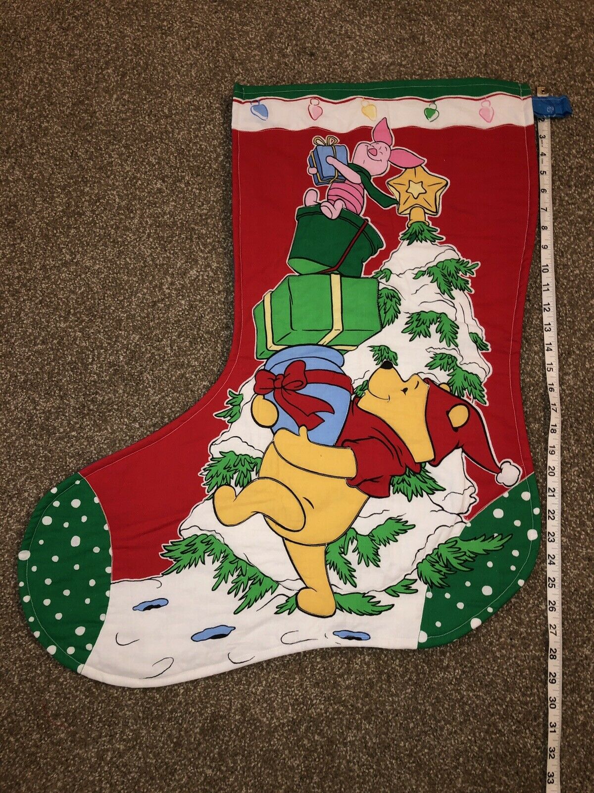 Giant Oversized Winnie The Pooh And Piglet Christmas Stocking 32 " X 25 ...