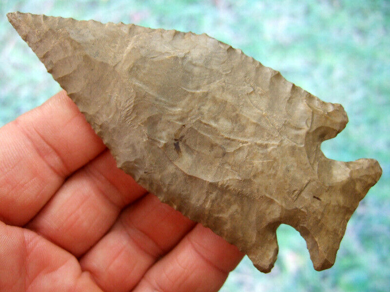 Fine 4 1/2 Inch Kentucky Kirk Corner Notched Point With Arrowheads ...