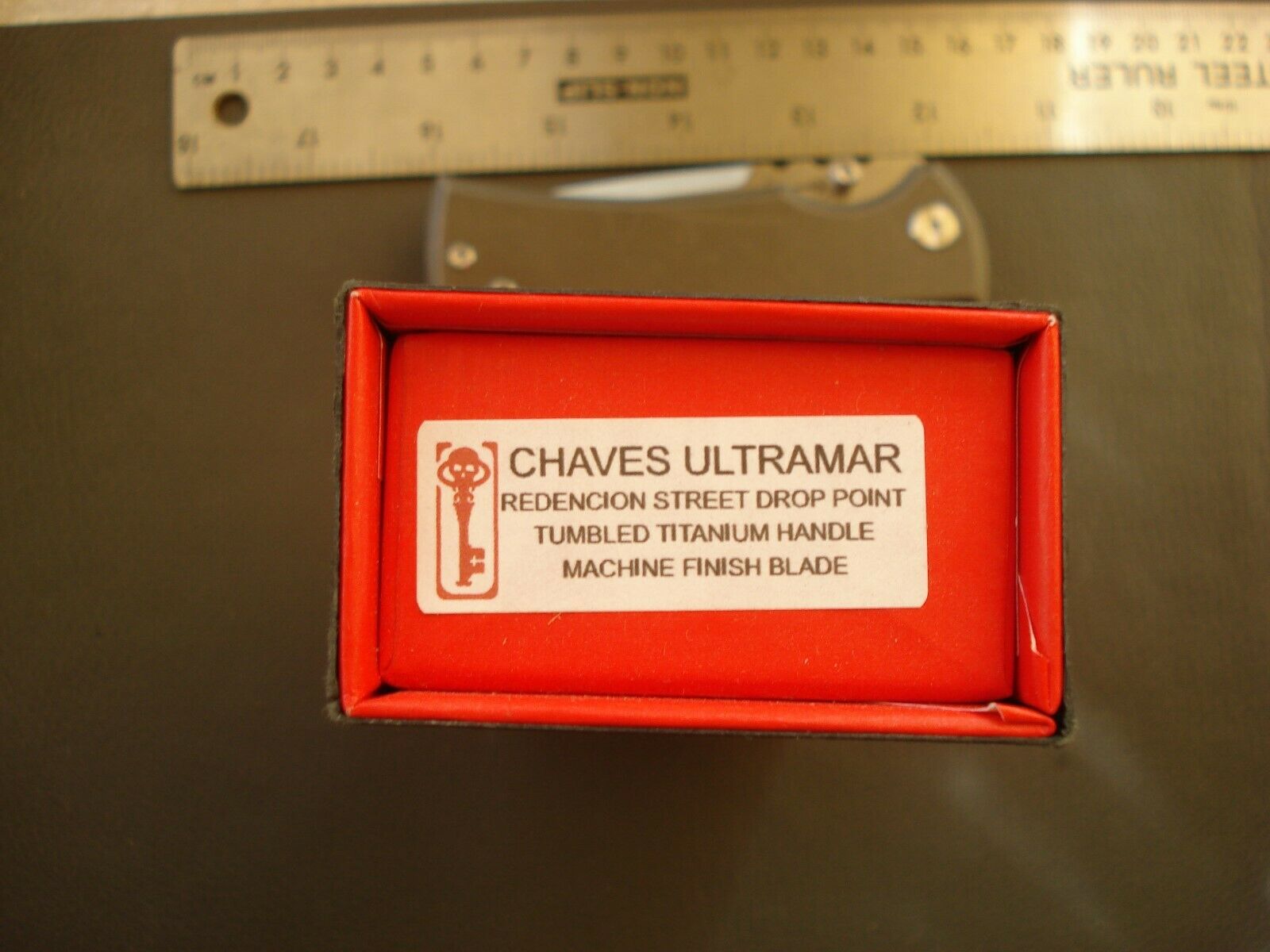 CHAVES ULTRAMAR REDENCION STREET DROP POINT KNIFE ALL TITANIUM S35VN ...