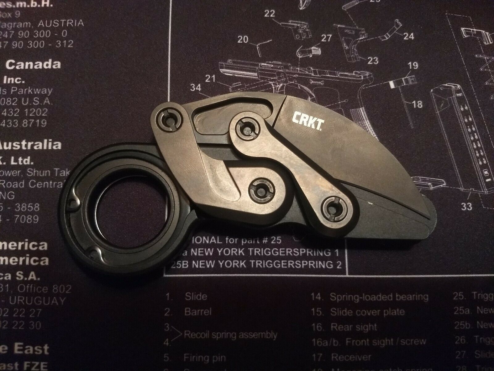 CRKT Provoke EDC Folding Pocket Knife Morphing Karambit Pocket Clip ...