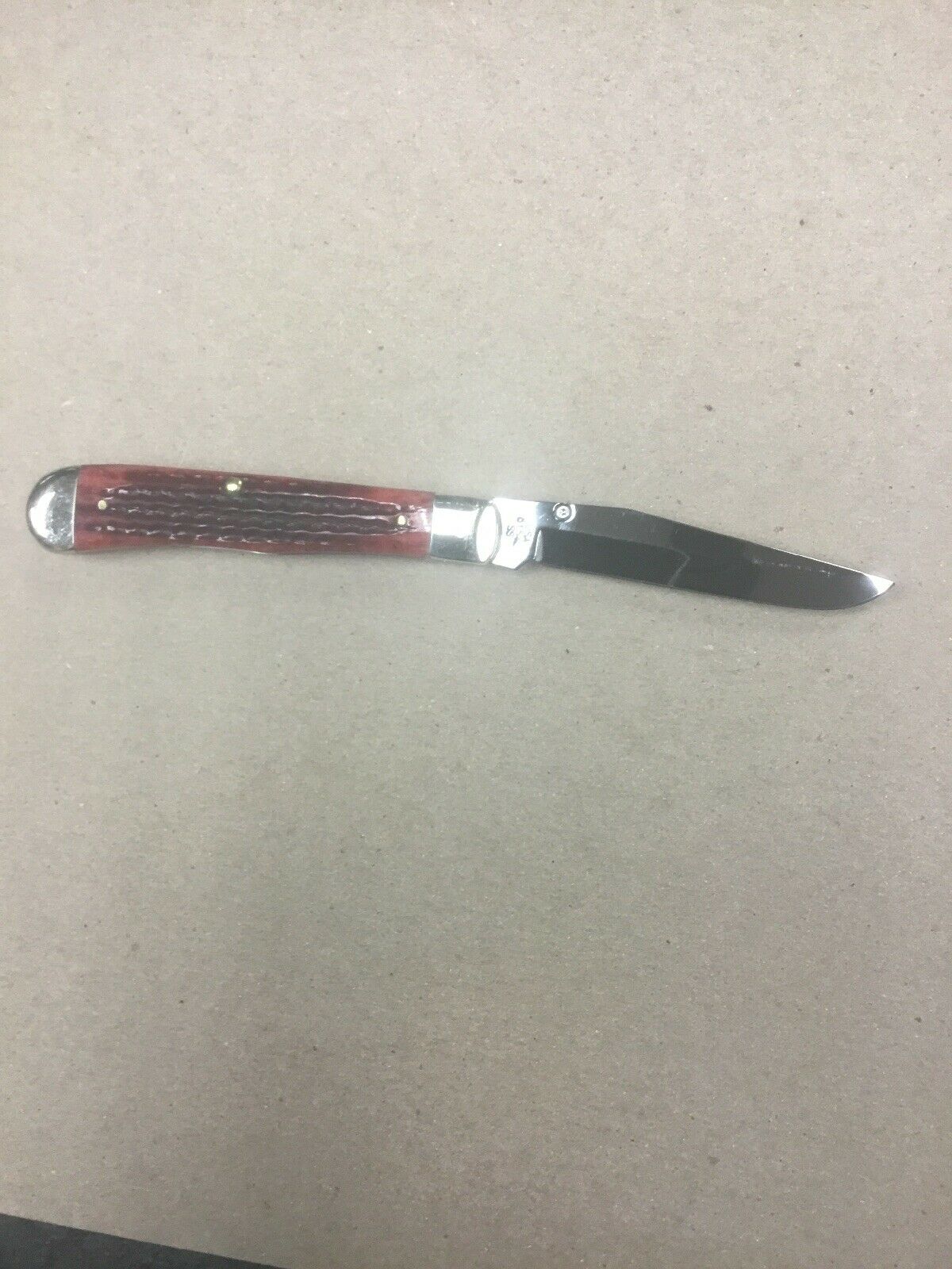 Case XX USA 6154L SS Trapperlock Knife Red Bone Handles | #17017797