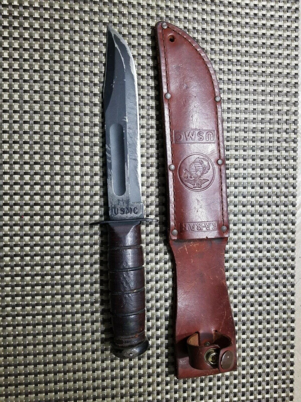 KA - BAR USMC US Marine Corps Fighting Knife Olean NY | #17020929