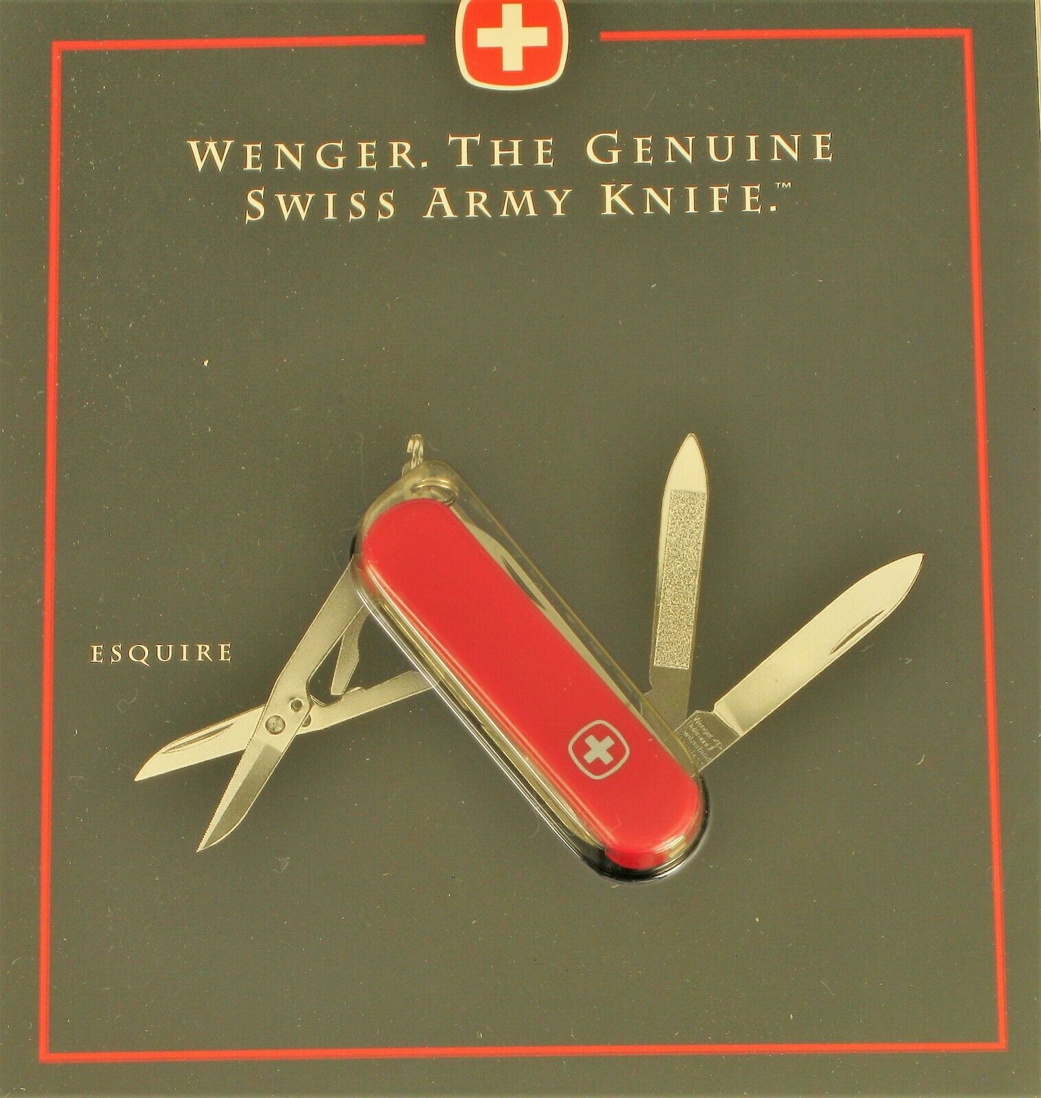 NOS VICTORINOX SWISS ARMY KNIFE MULTI TOOL ESQUIRE 16740 FILE WENGER ...